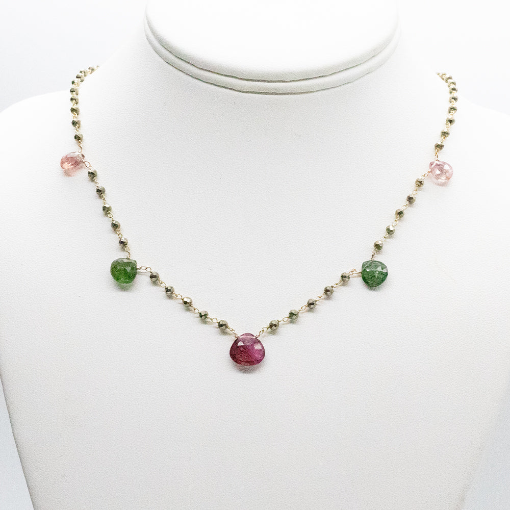 5 Stone Tourmaline Waterfall Necklace – Susan Roberts Jewelry
