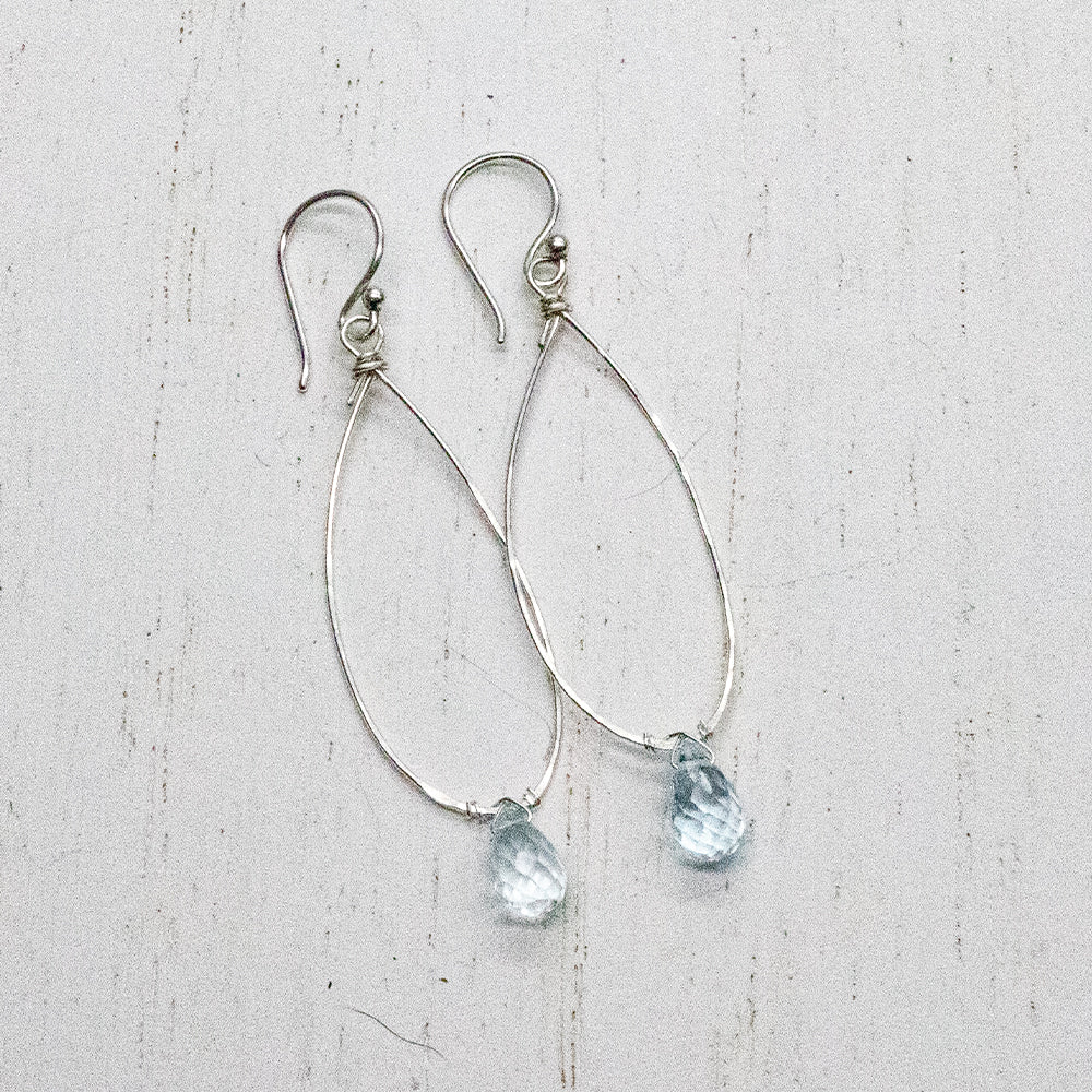 Blue Topaz Linden Silver Earrings – Susan Roberts Jewelry